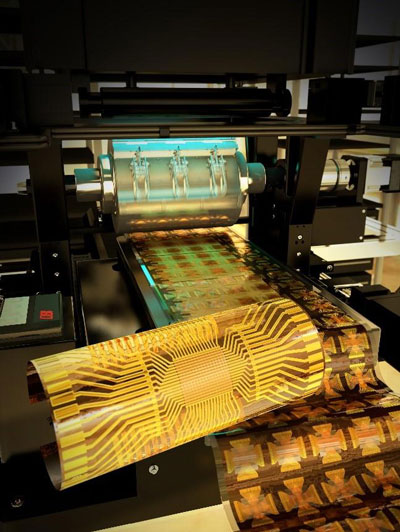 Continuous roll-process technology for transferring and packaging ...